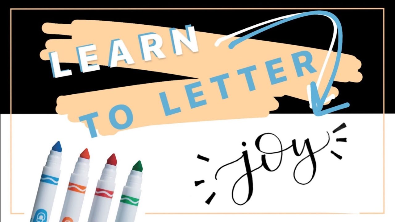 Faux Calligraphy Tutorial | How to Write “JOY” - YouTube