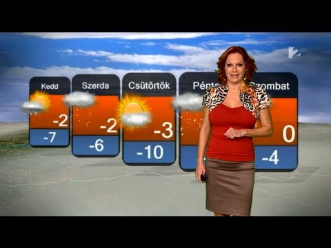 Gaál Noémi HD 2012 12 10 Este Időjárás - Sexy Hungarian Weather Forecast Girl
