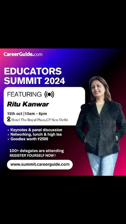 We are thrilled to announce that Ritu Kanwar will attend the EDUCATORS SUMMIT 2024 - YouTube