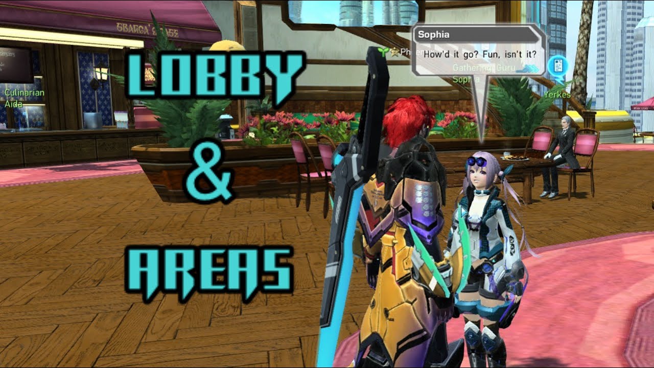 Tutorial PSO 2 Lobby y sus areas. - YouTube