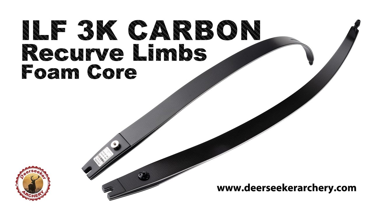 ILF 3K Carbon Recurve Limbs Foam Core by Deerseeker Archery - YouTube