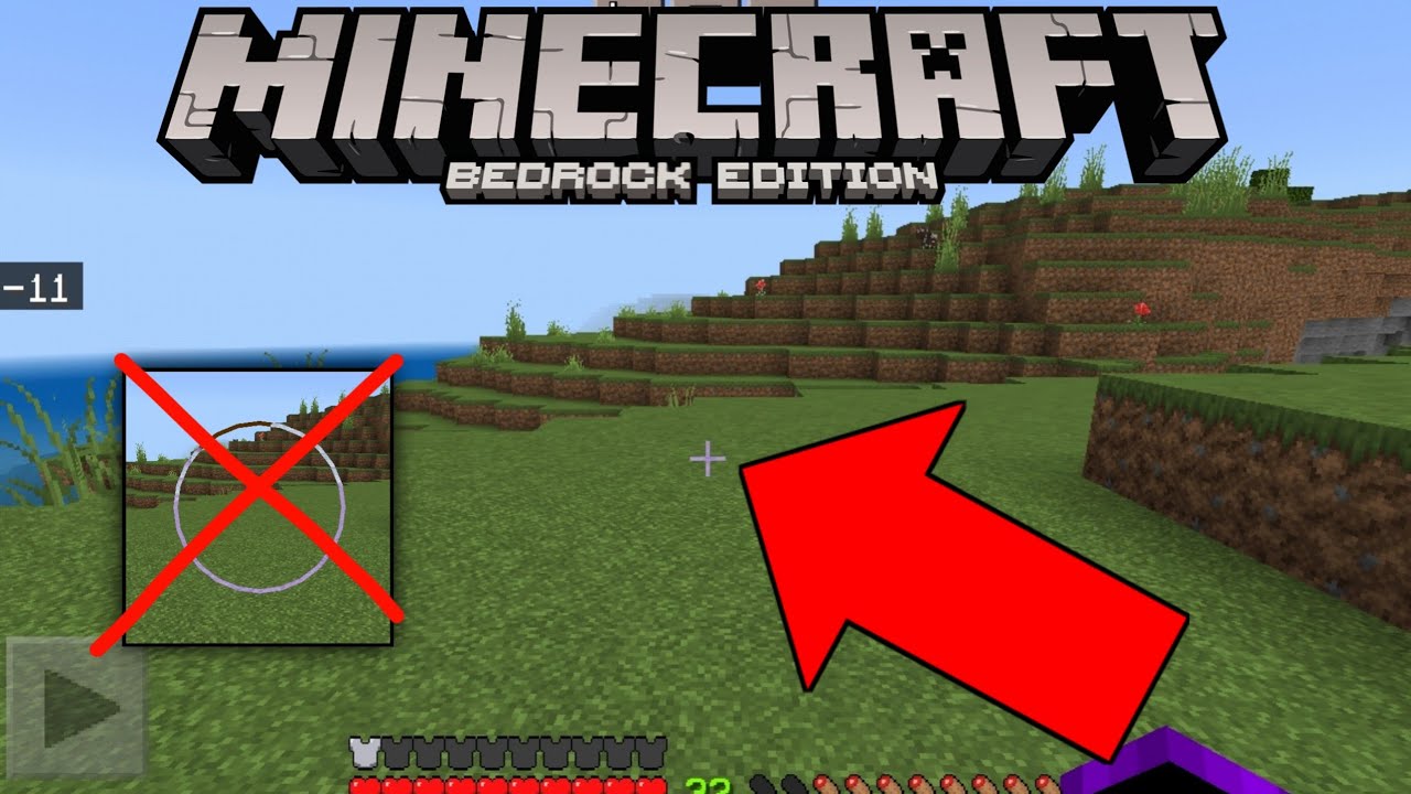 trick minecraft pe : วิธีการตั้งค่าเป้ากลางหน้าจอ - YouTube