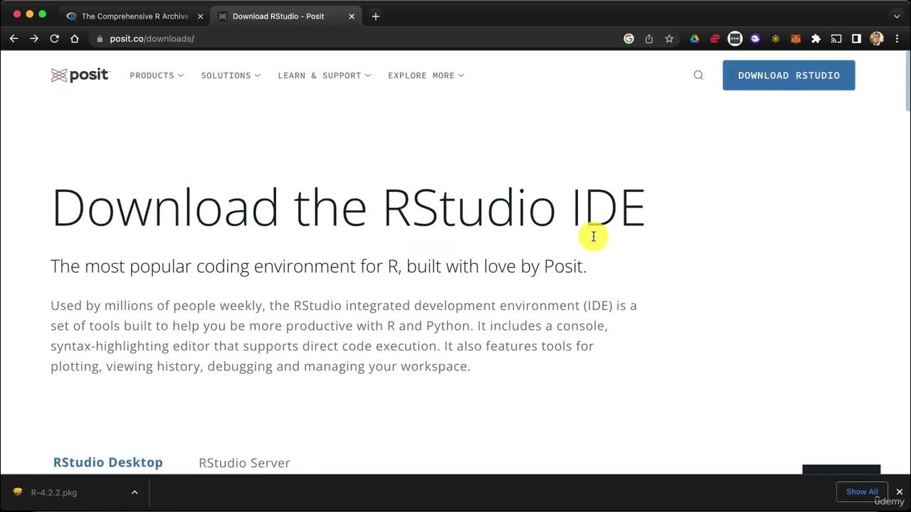 3 Installing R and R Studio Mac Linux Windows - YouTube