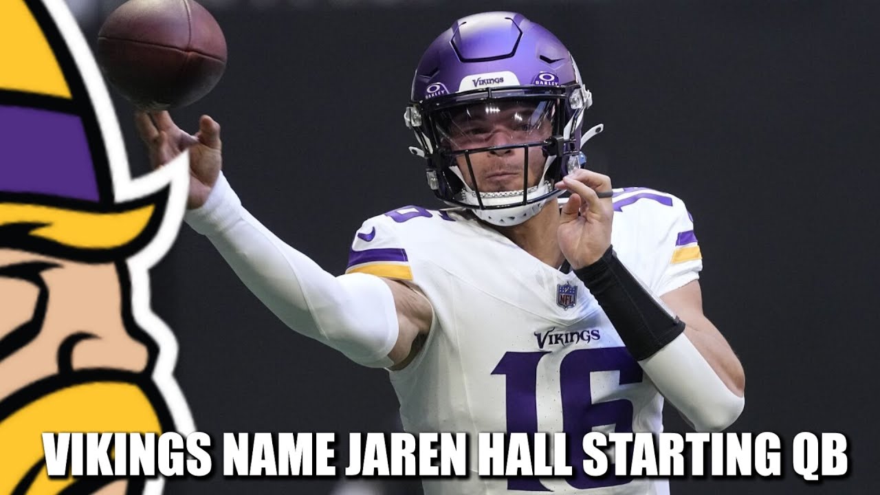 BREAKING: Vikings Name Jaren Hall Starting Quarterback vs Packers - YouTube