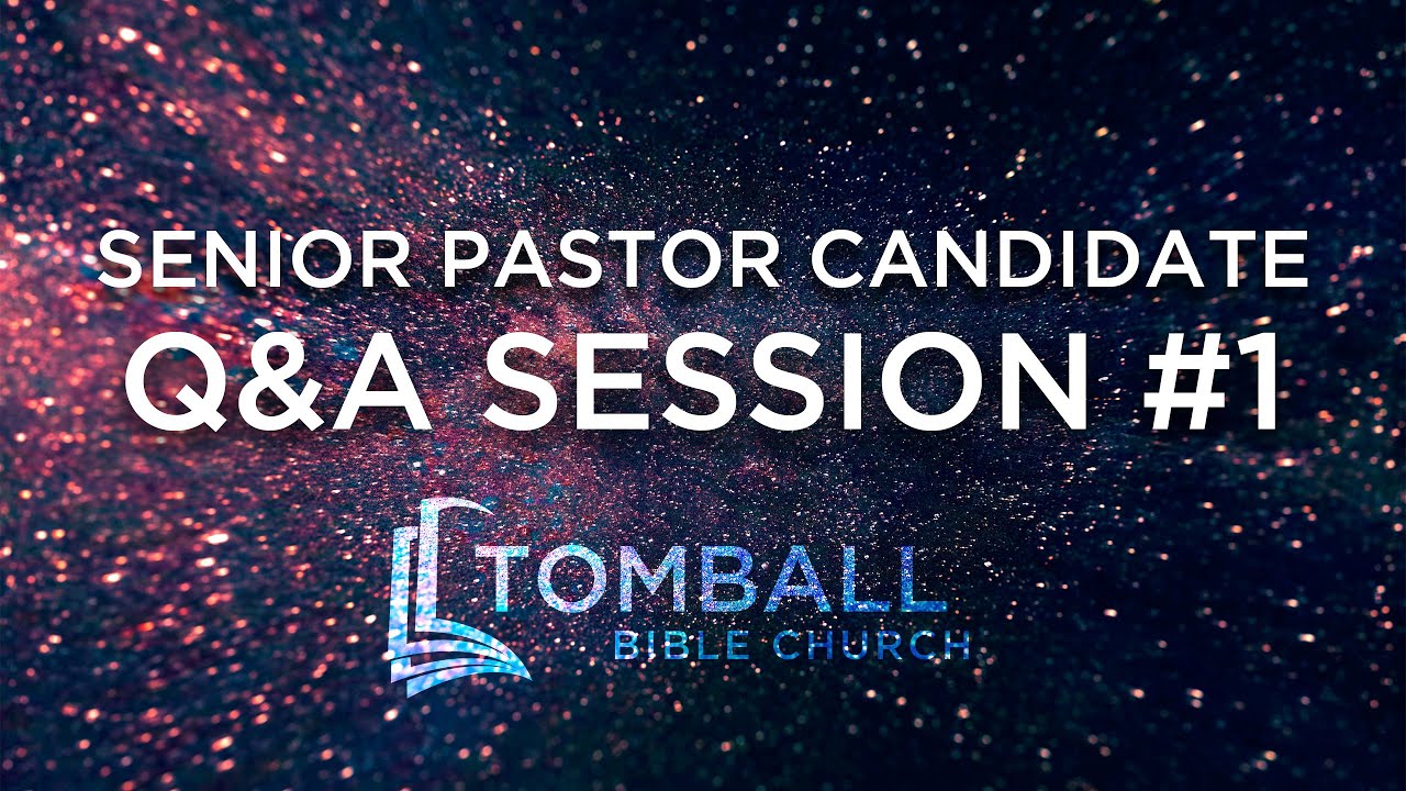 Pastor Candidate Q&A #1 - YouTube