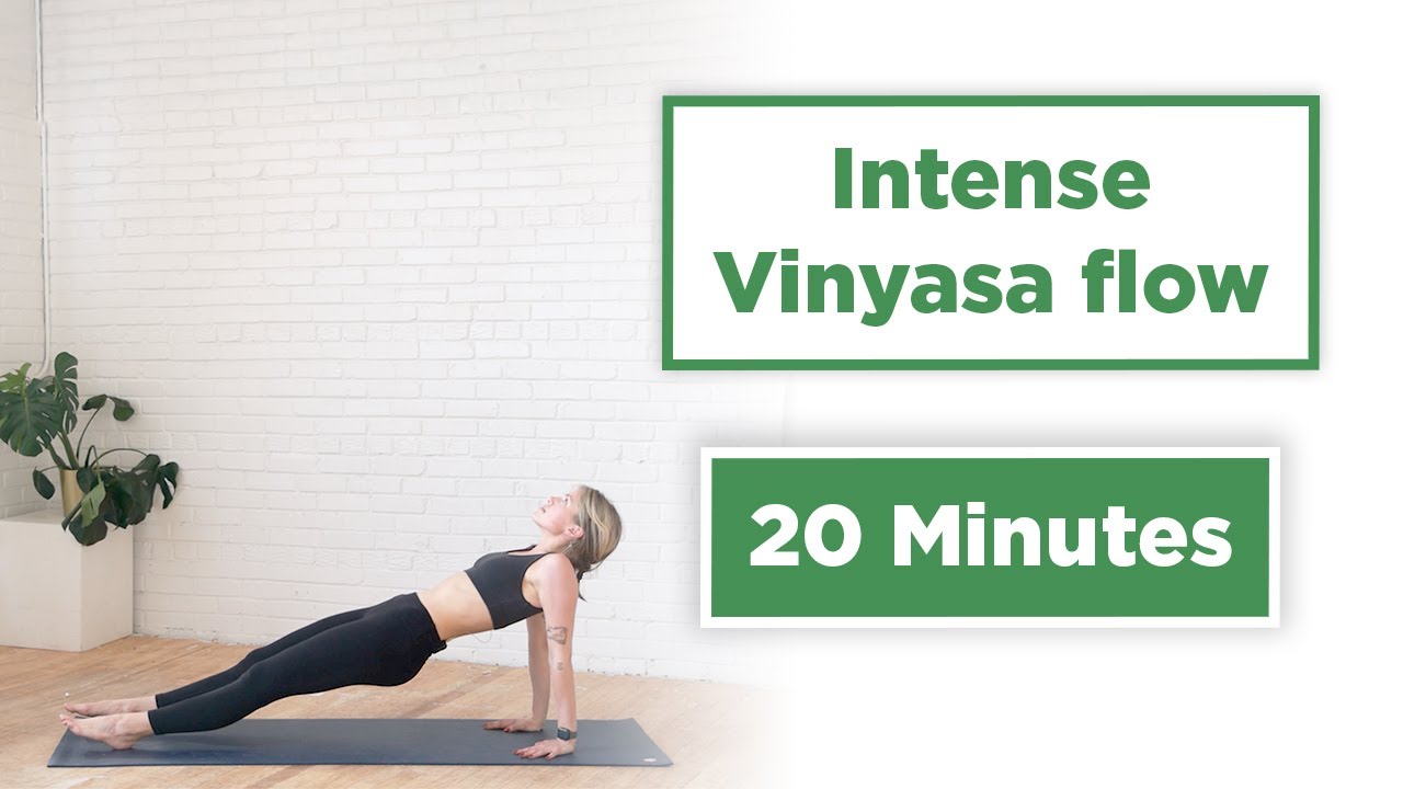 20 Minute HEAT Building Intense Vinyasa Flow | Yoga with Leah MK - YouTube