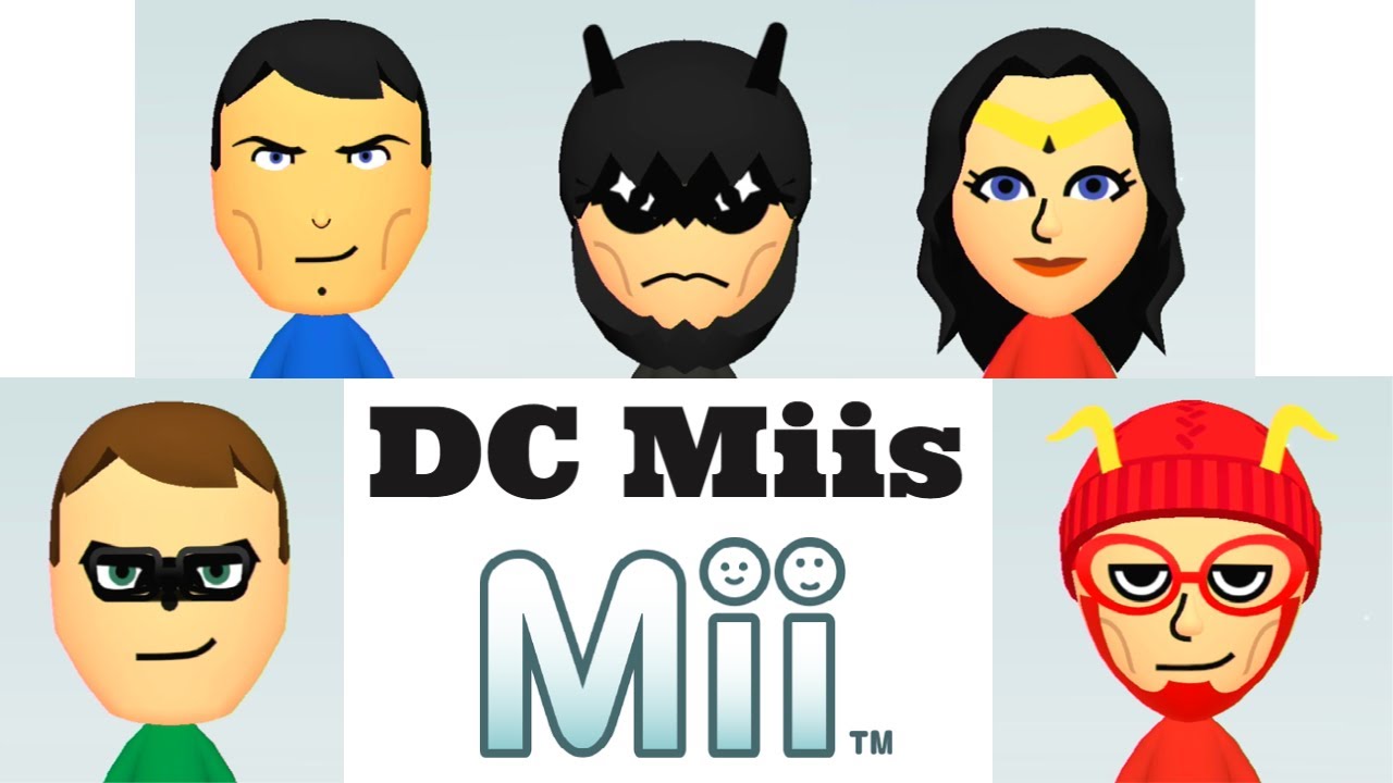 5 Cool Miis From The DC Universe - YouTube