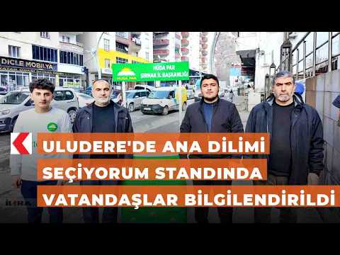 Uludere'de ana dilimi seçiyorum standında vatandaşlar bilgilendirildi