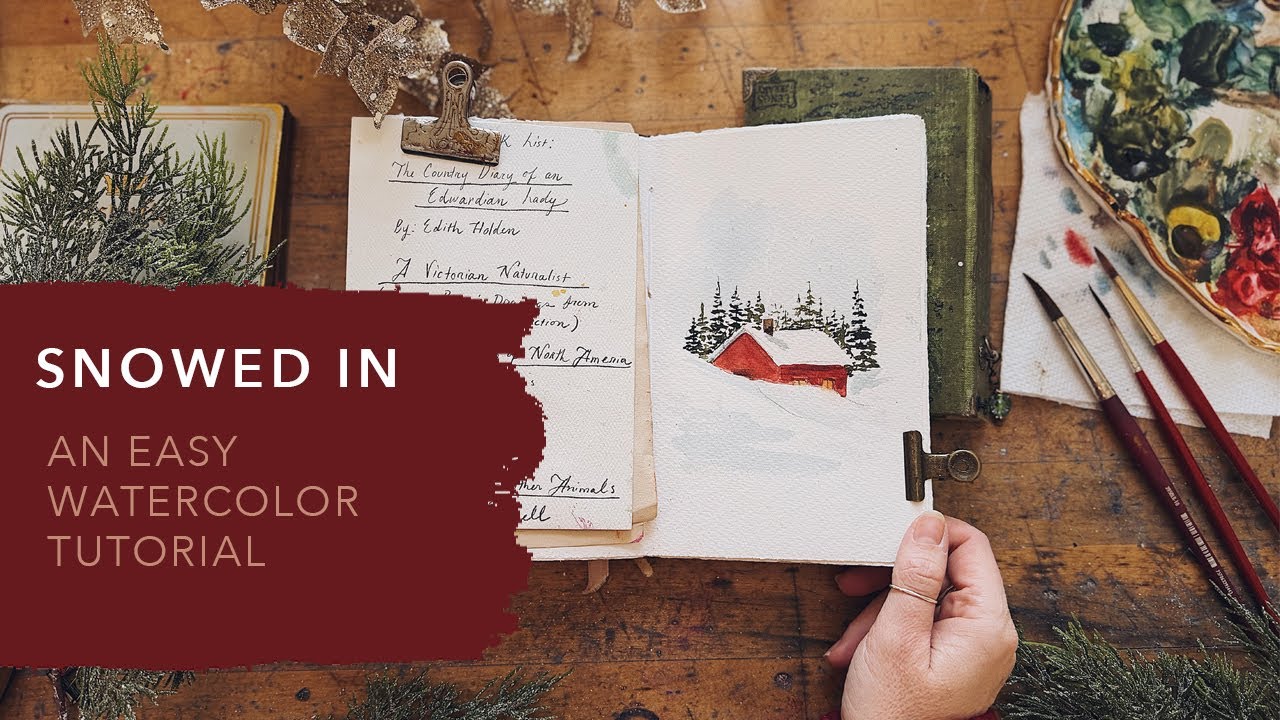 Easy Watercolor Tutorial - Great For a Watercolor Journal | A Trick For ...