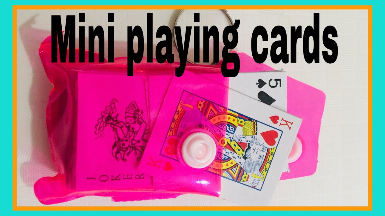 Mini playing cards for kids 😊 - YouTube