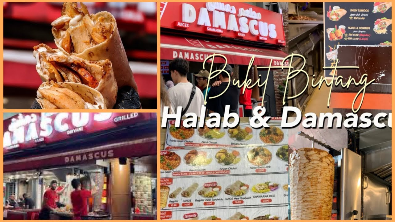 Makan Shawarma Damascus Bukit Bintang - YouTube