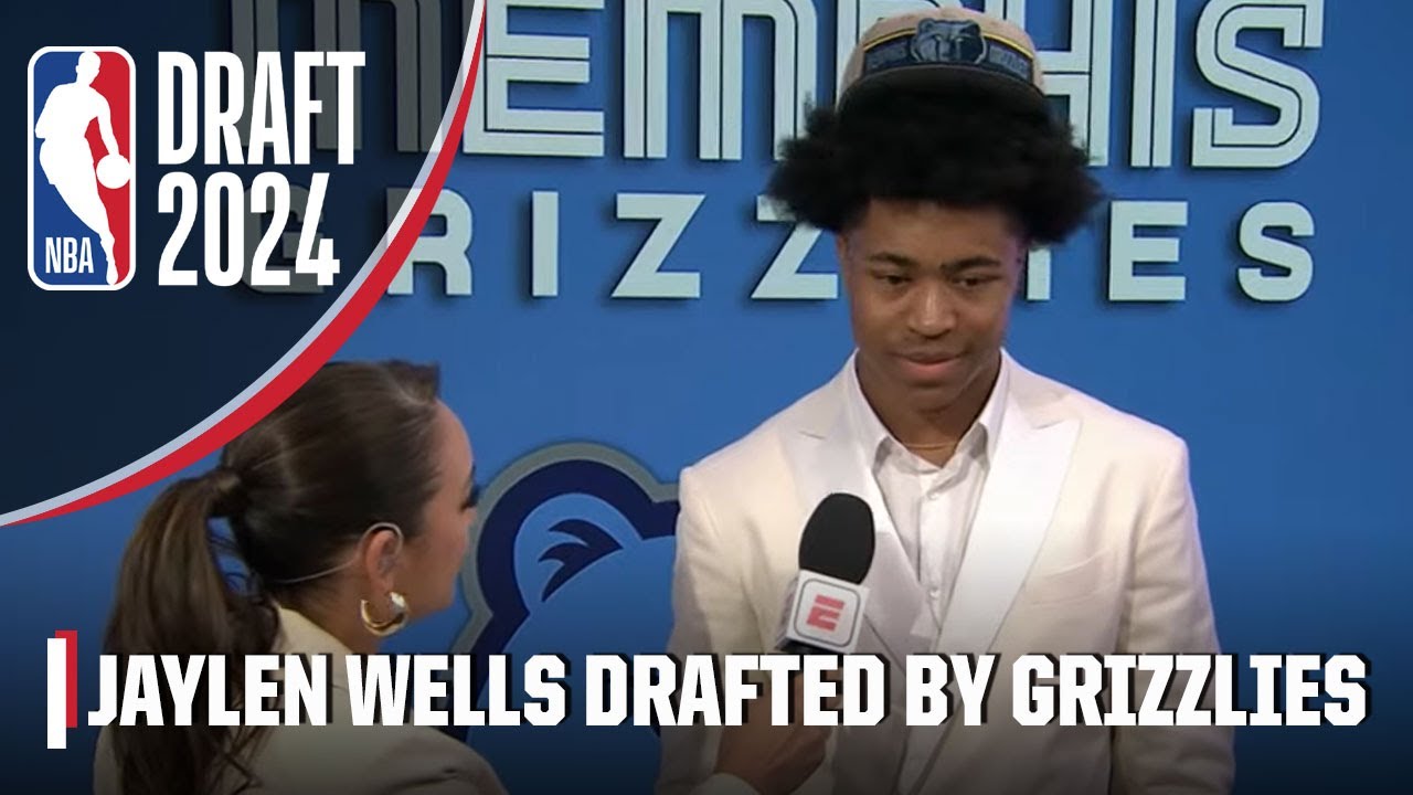 Memphis Grizzlies select Jaylen Wells with No. 39 pick in the 2024 NBA ...