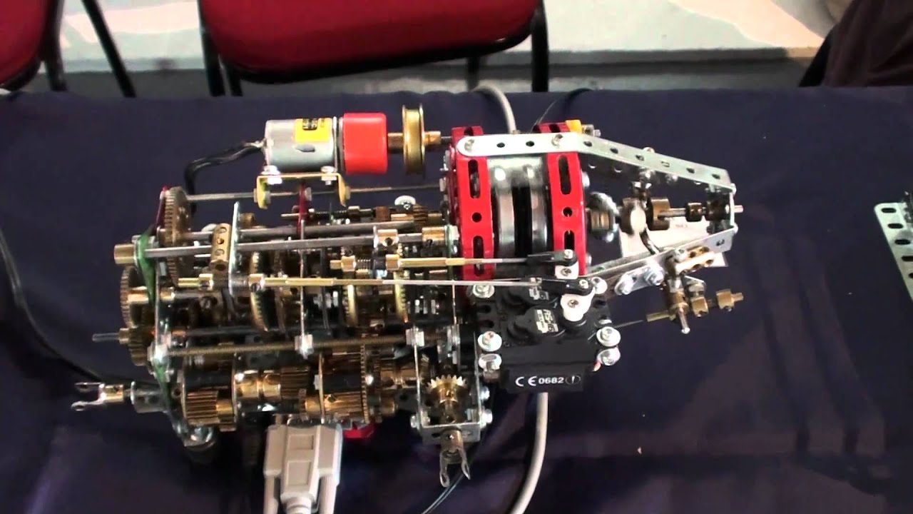 DSG Transmission in Meccano - YouTube