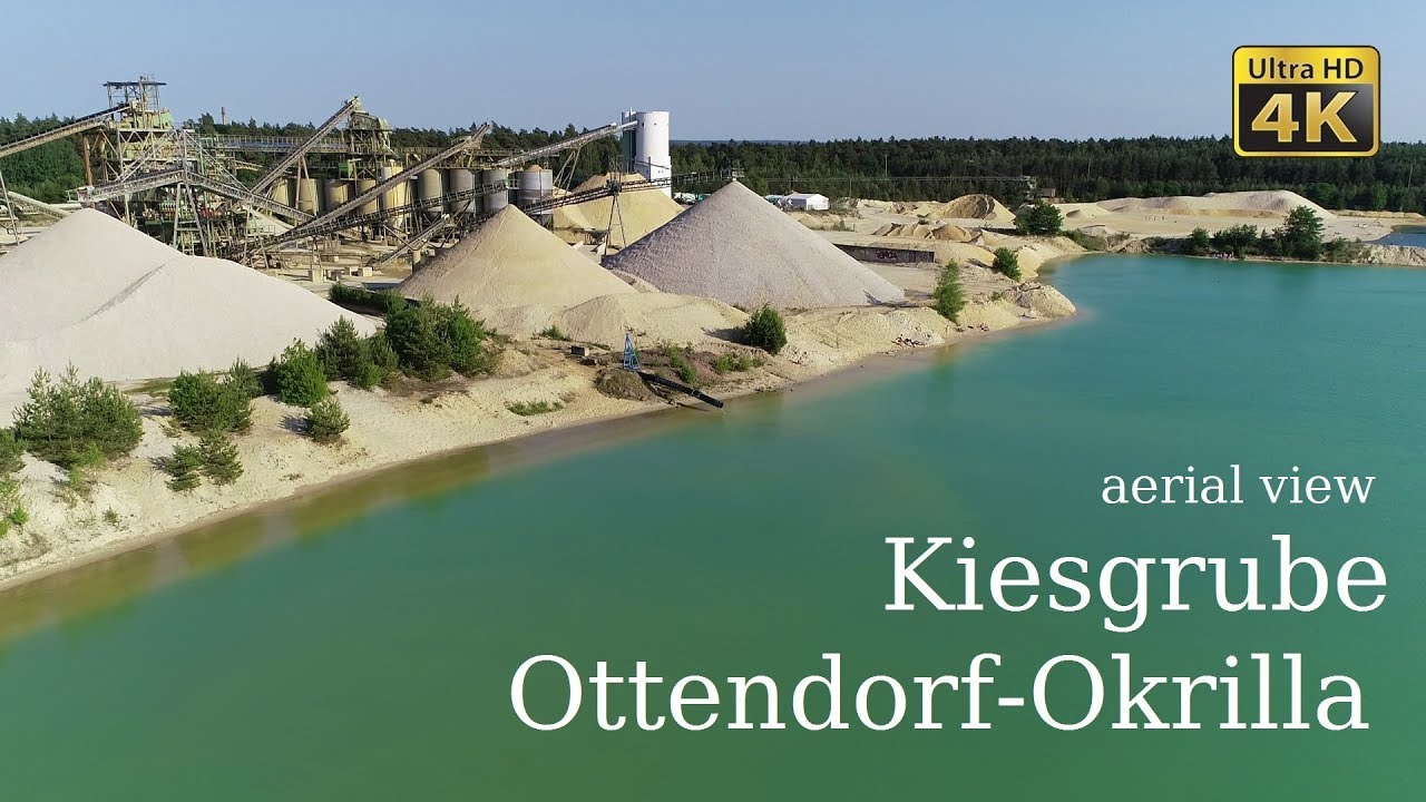 Kiesgrube Ottendorf-Okrilla Luftansicht / Gravel pit Ottendorf-Okrilla ...
