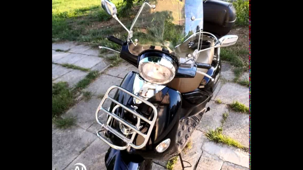 1 Szyba montaż do Romet Retro 7 125 - YouTube