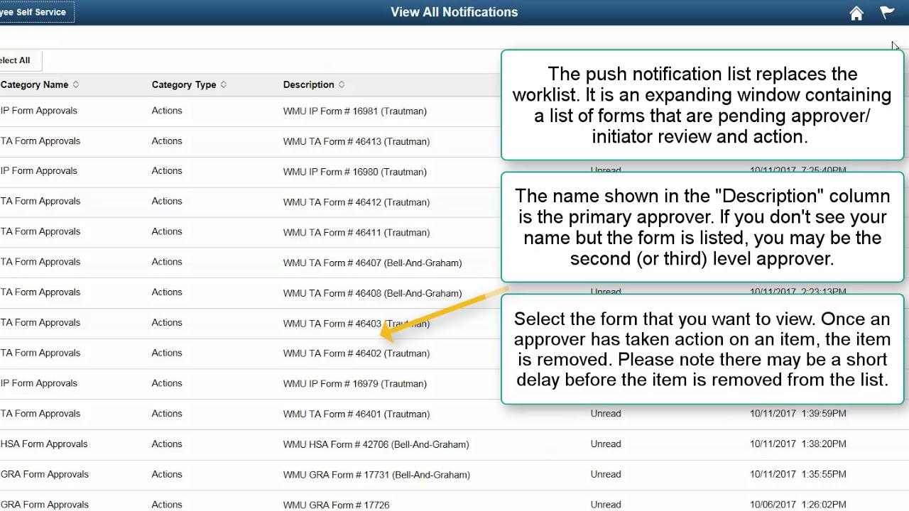 HR Push Notifications - PeopleSoft 9.2 - YouTube