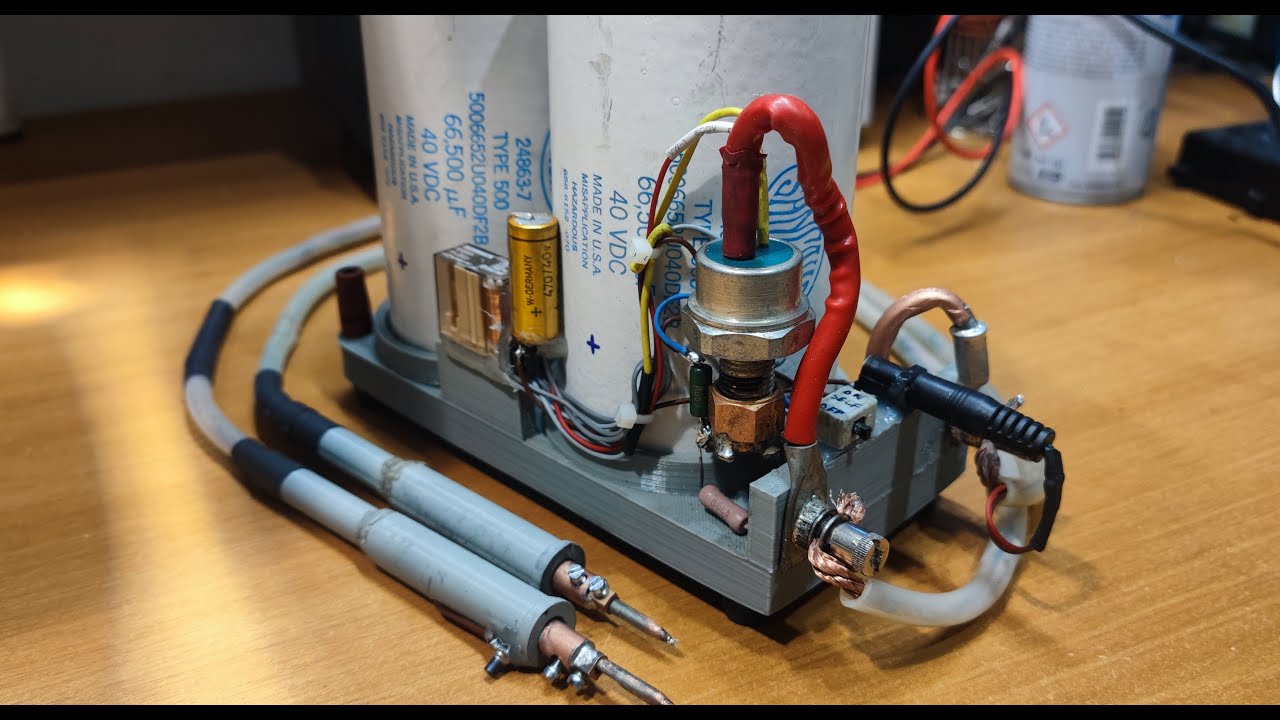 Precision spot/tab welder - YouTube