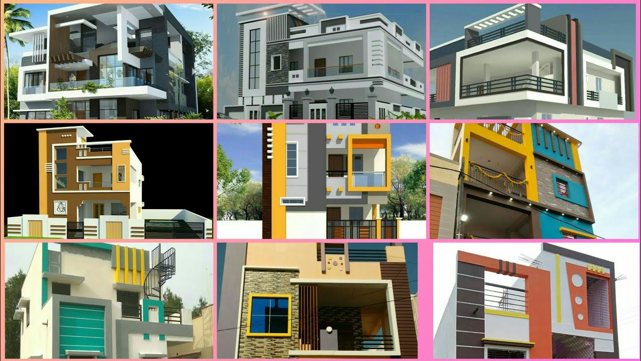 top front elevation design ll face plastering Windows design - YouTube