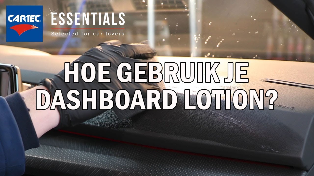 Hoe gebruik je Dashboard Lotion van Cartec Essentials? - YouTube