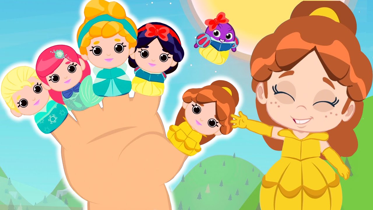 DISNEY PRINCESS Finger Family! 👸 | Kids Songs | Groovy the Martian ...