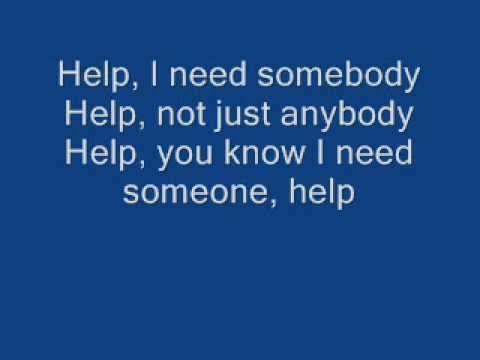 Help The Beatles Lyrics on screen - YouTube