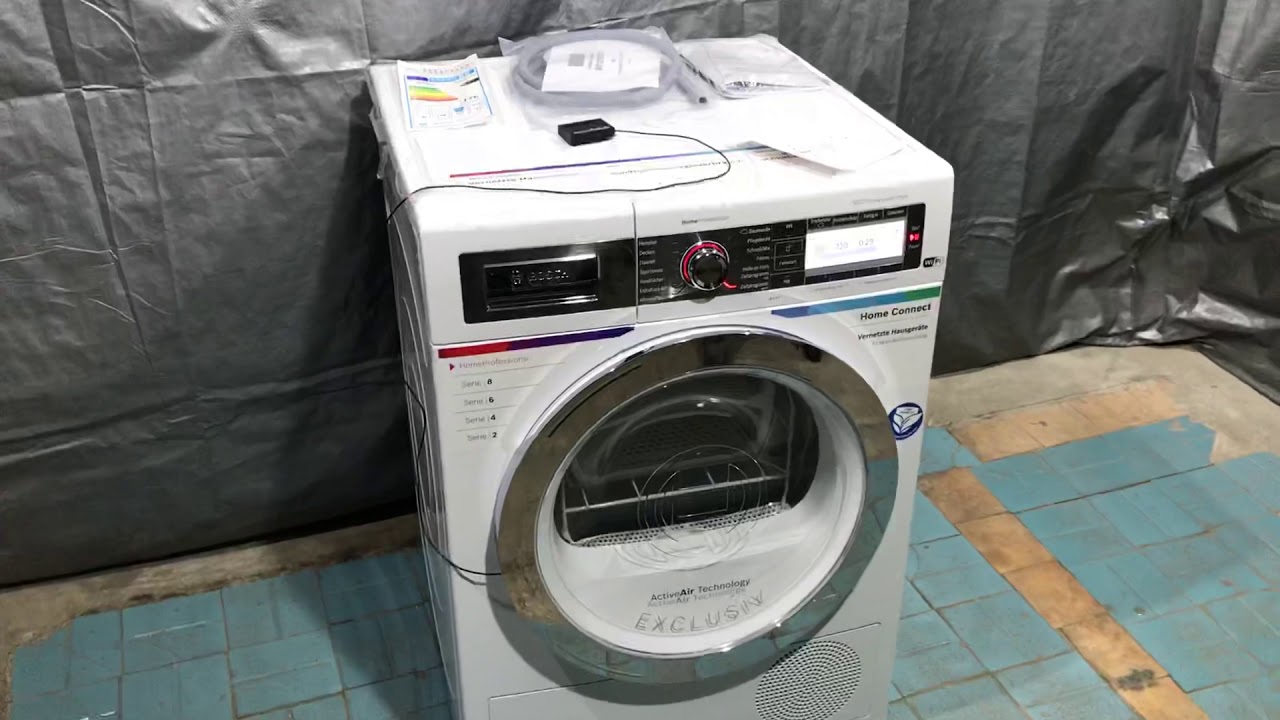Новая сушильная машина Bosch Homeproffesional WTYH 7781! - YouTube