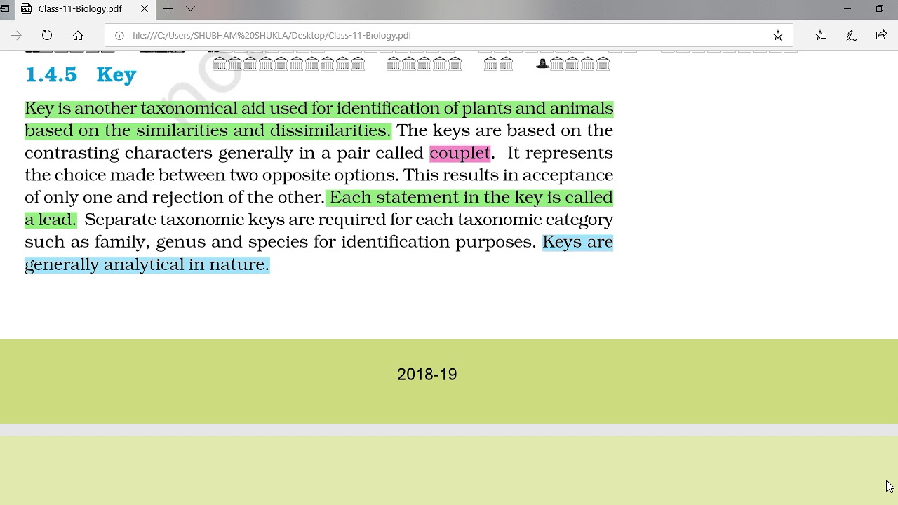 NEET Edition - NCERT Class 11 Science - Biology - The Living World ...