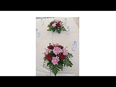 eps.93 rangkaian bunga utk meja - YouTube