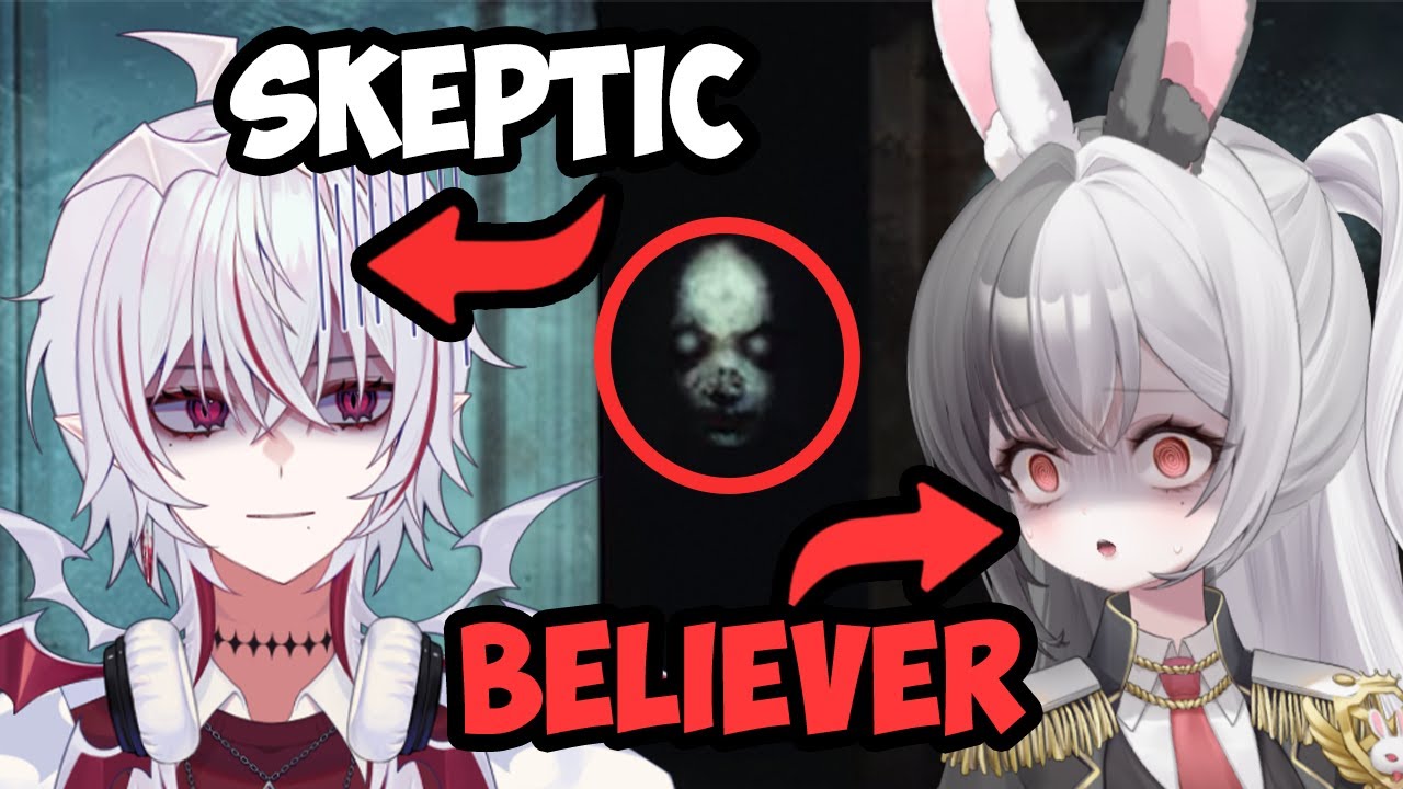 A skeptic and a believer react to spooky ghost videos (ft. @Raeyei ...