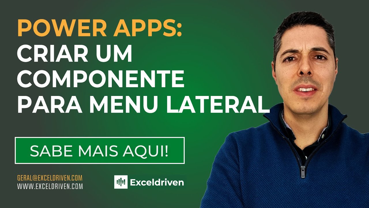 Power Apps: Criar um componente para Menu Lateral - YouTube