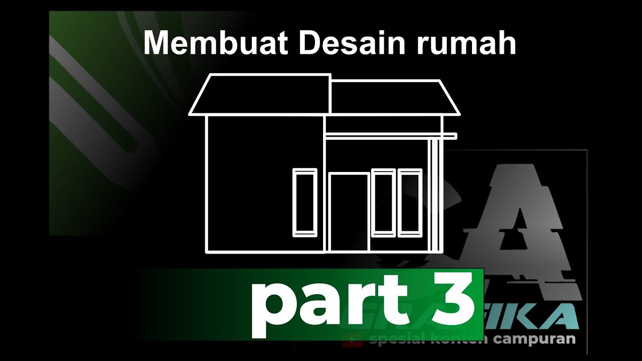 belajar desain rumah dengan Corel draw. part #3 - YouTube