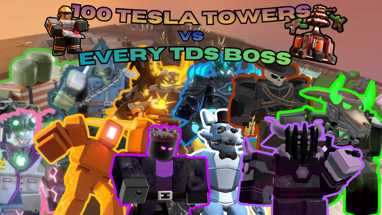 100 Tesla Towers vs EVERY TDS Boss // Tower Defense Simulator - YouTube