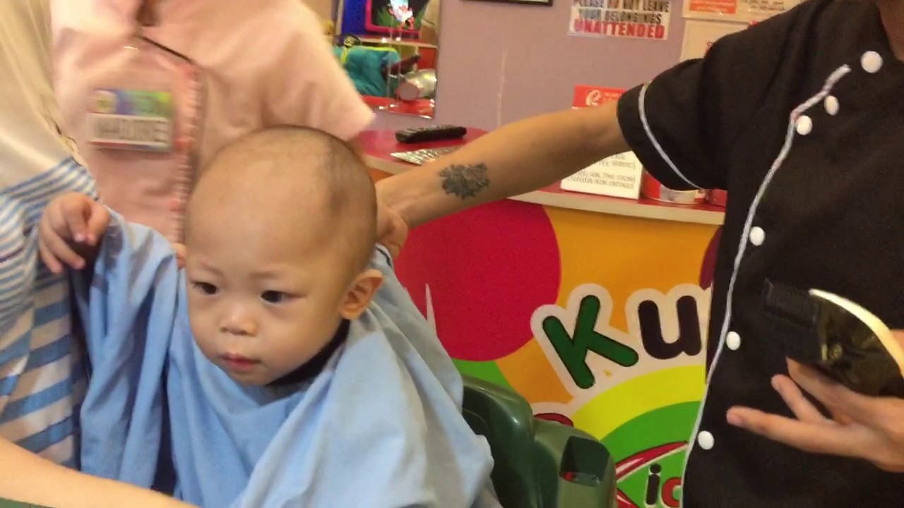 Joshua first haircut - YouTube