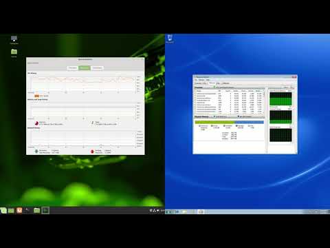 Linux Mint 19.1 vs Windows 7 - RAM USAGE - YouTube