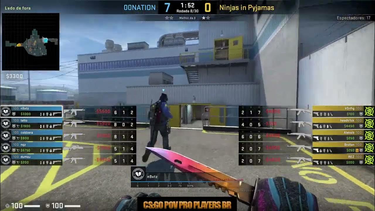 CSGO POV 00NATION n9xtz (19/13) vs NiP (Nuke) @ ESL Pro League Season 17 - YouTube