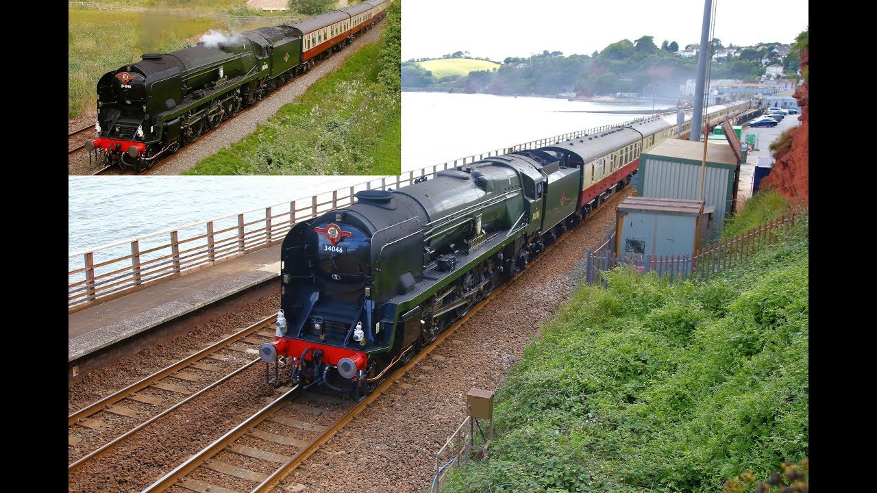 34046 Braunton on "The English Riviera Express" at Barn Owl Bridge ...
