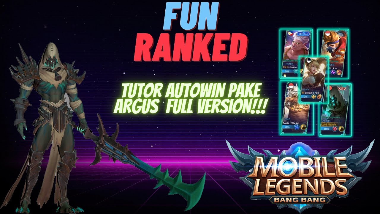 Full Tutorial Argus Skin Nightmare Winged Nightmare - Mobile Legends ...