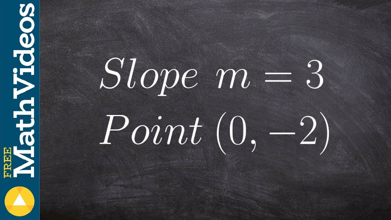 Finding The Equation Of A Line Given A Point And A Slope YouTube finding-the-equation-of-a-line-given-a-point-and-a-slope-youtube