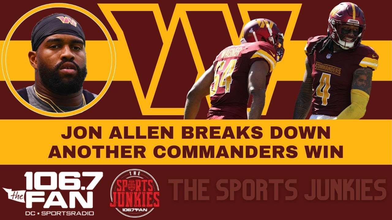 Jon Allen Reacts To #commanders Improved Defense + 4-1 Record | Sports ...