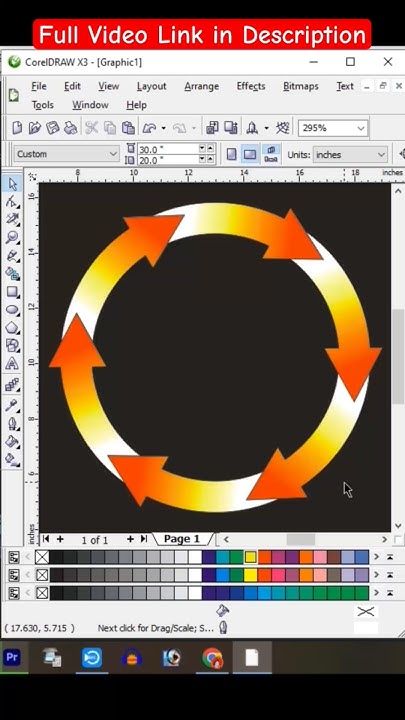 How to Make a Round Arrow in CorelDRAW | Quick Design Tip #Shorts #coreldraw #graphicdesign # ...