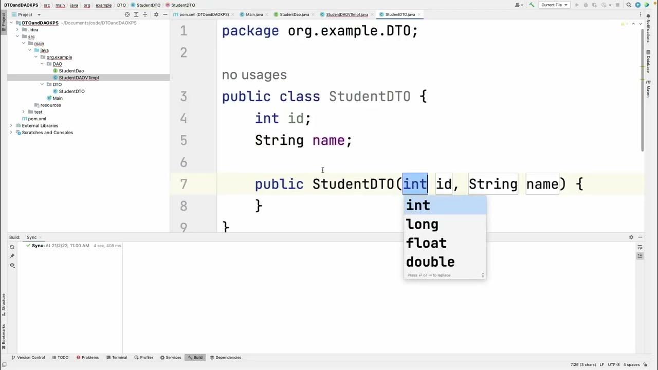 DTO&DAO KPS class - YouTube