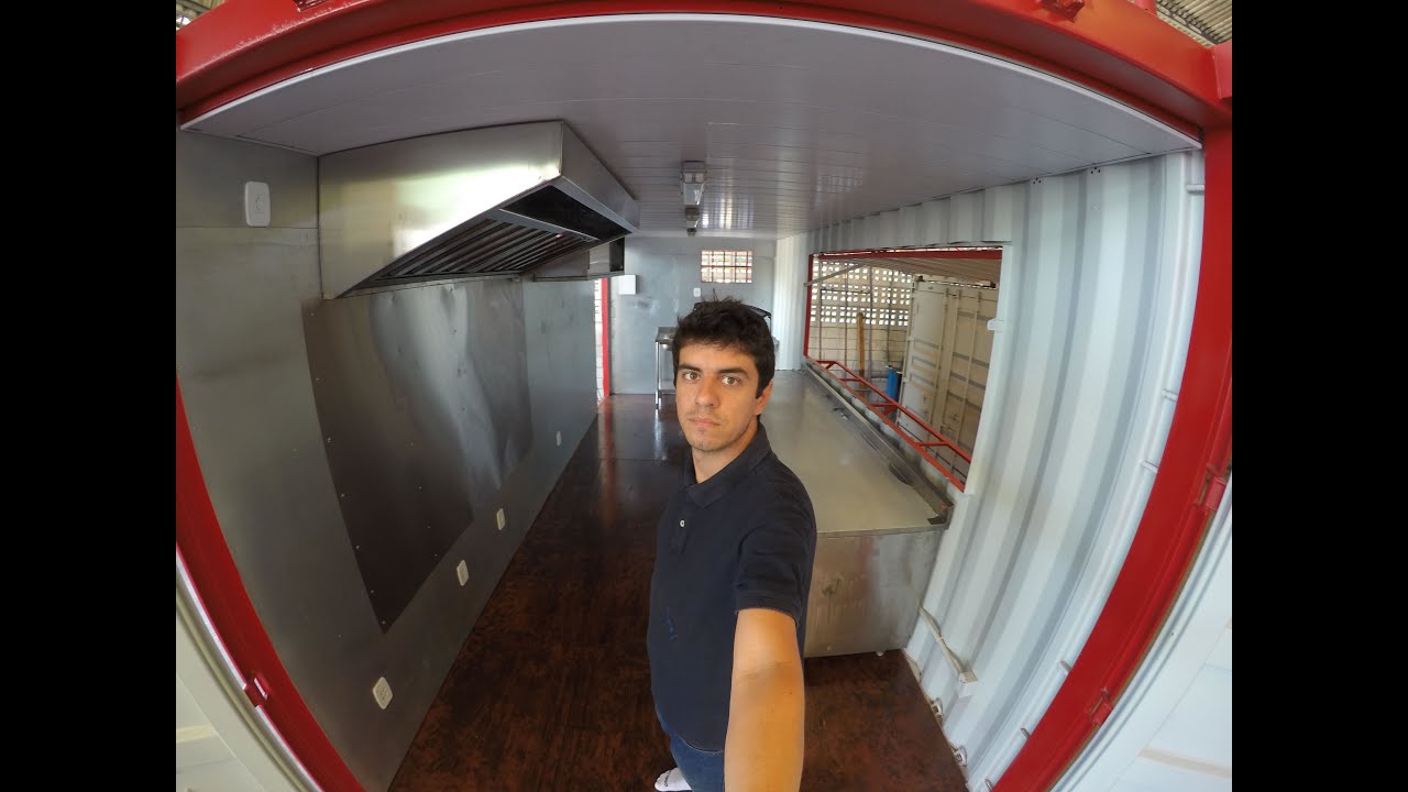 CONTAINER COZINHA BAR E LANCHONETE - YouTube