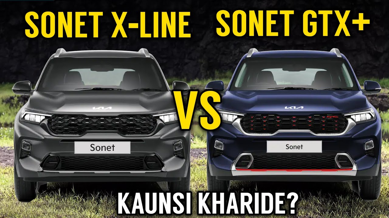 Kia Sonet X-Line VS GT Line | What's different in X-line? | Sonet X ...