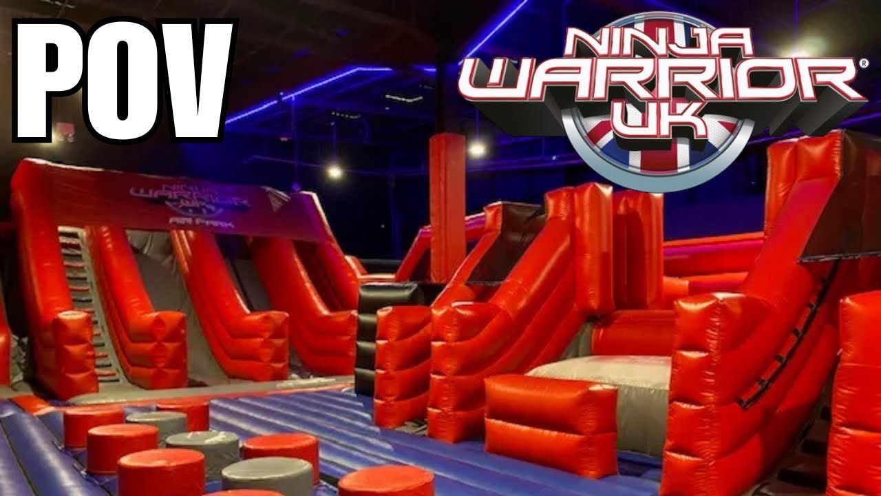 Ninja Warrior Adventure Park Giant Inflatable Obstacle Course - POV ...