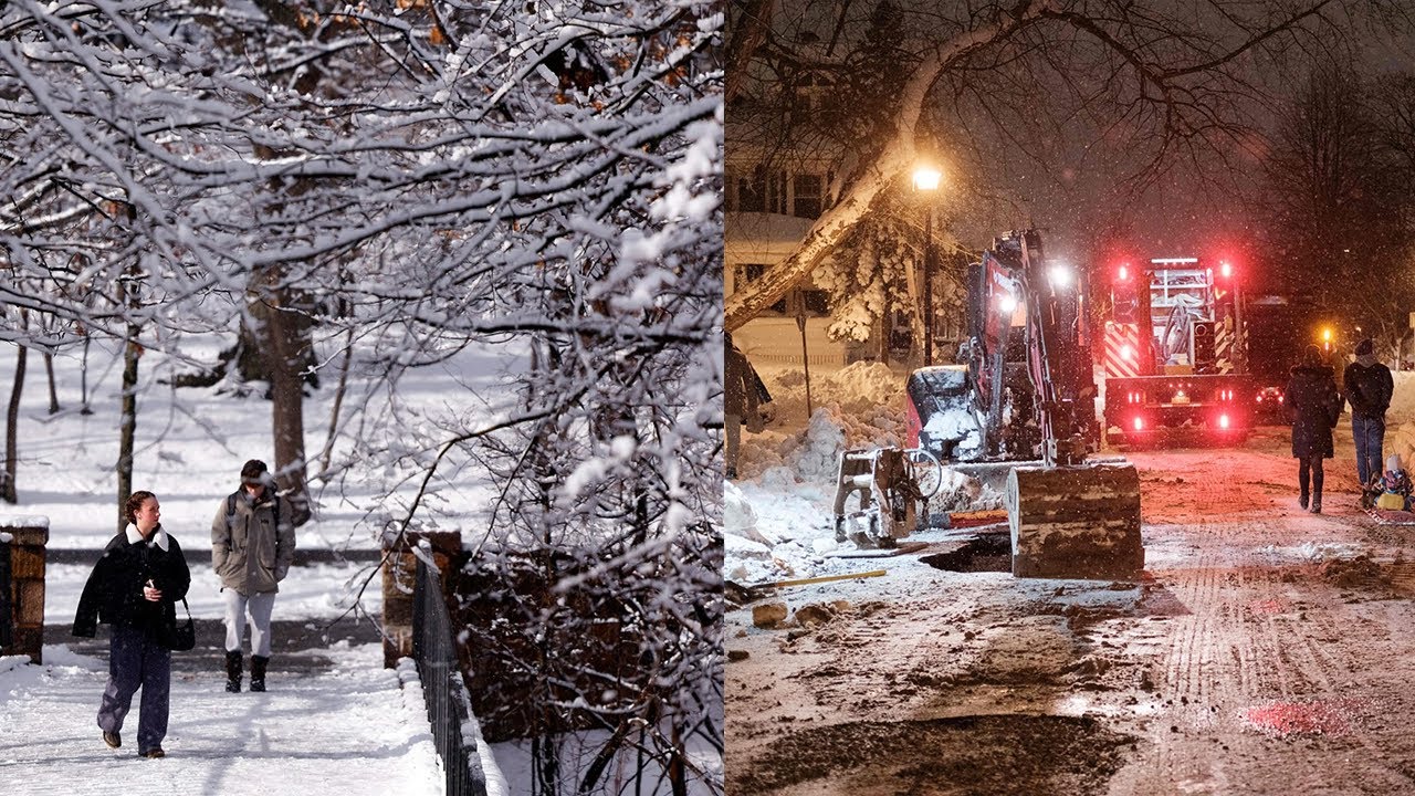 Massive Ice and Snow Storm Puts Millions at Risk in US - YouTube