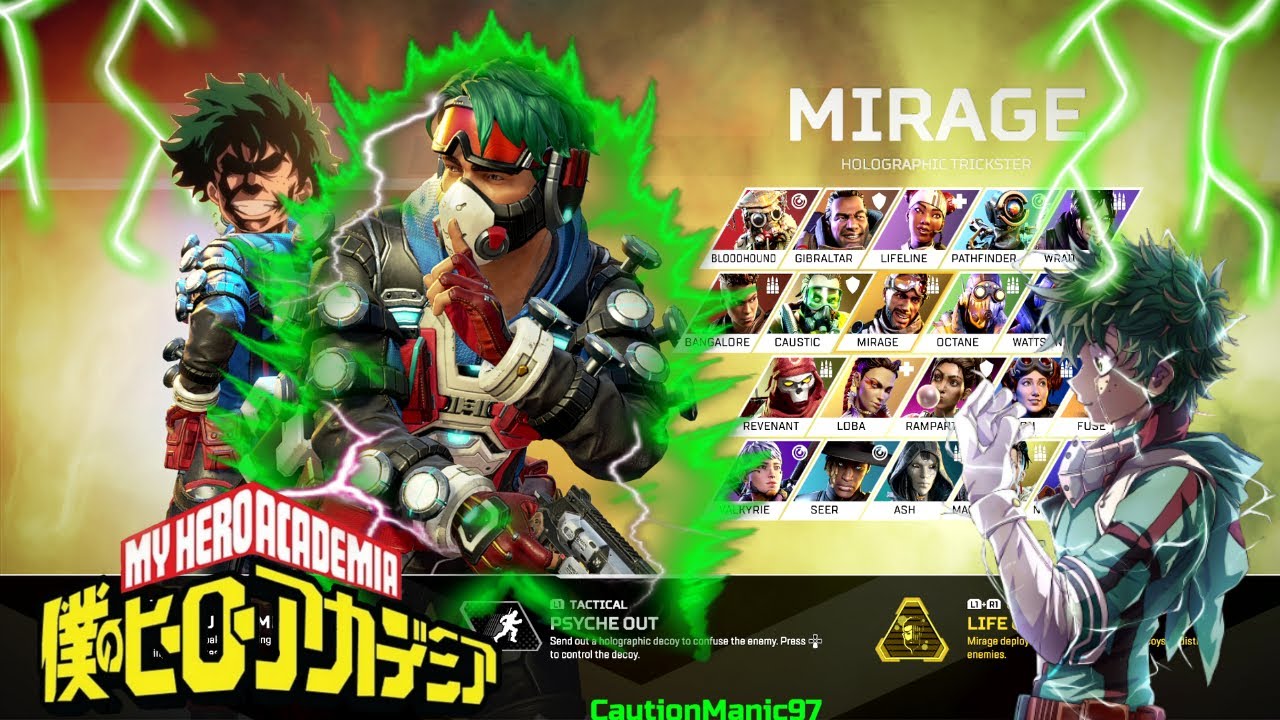MIRAGE'S New MARKED MAN Anime DEKU MY HERO ACADEMEIA Skin in THIRD ...