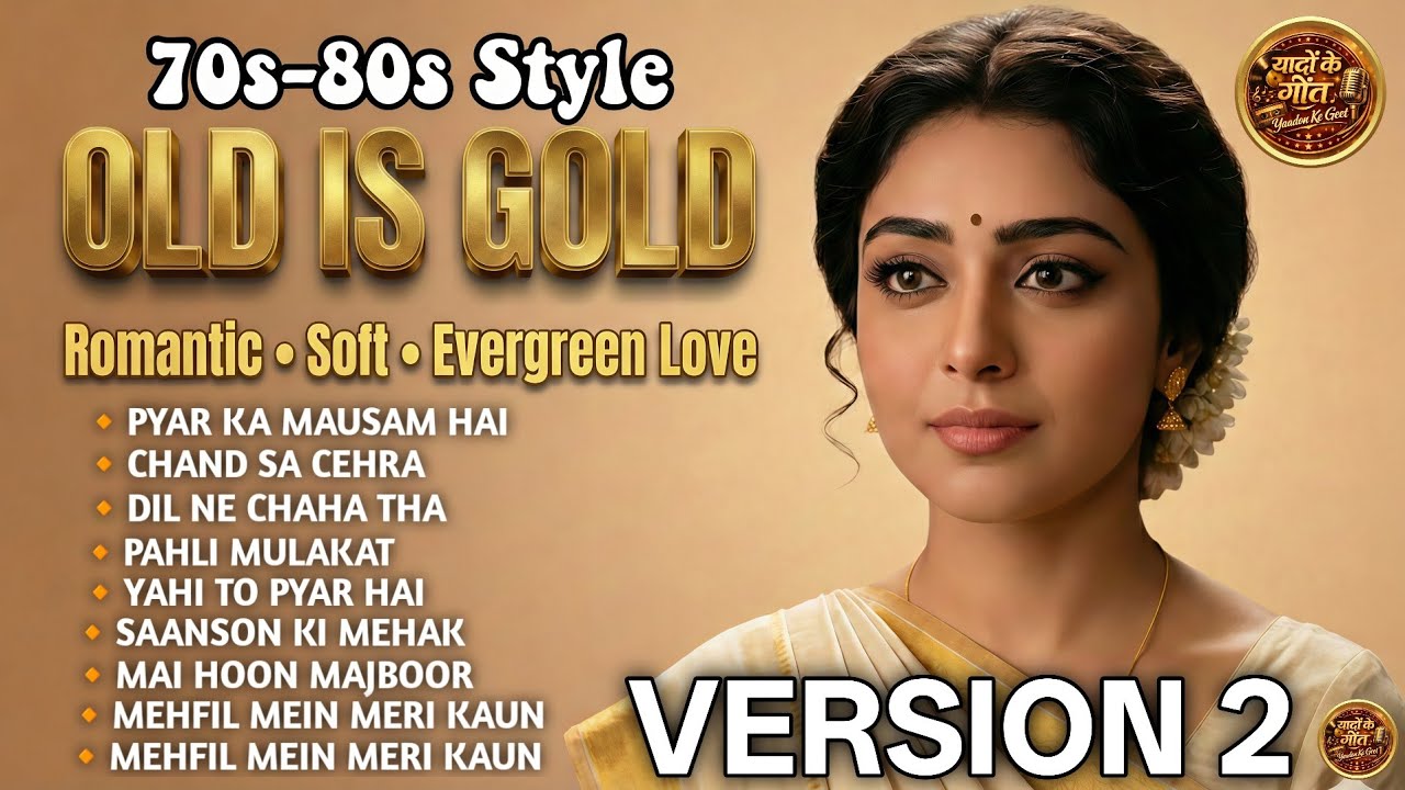 🎵 Old Is Gold – Evergreen Bollywood Retro Love Songs (70s–90s ...