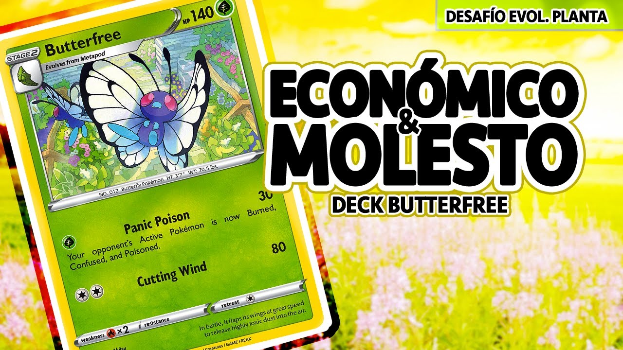 Butterfree Deck - Pokemon TCG Baraja Economica Rebel Clash - YouTube