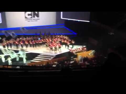 Mineola Marching Band @ Cartoon Network 20th anniv - YouTube