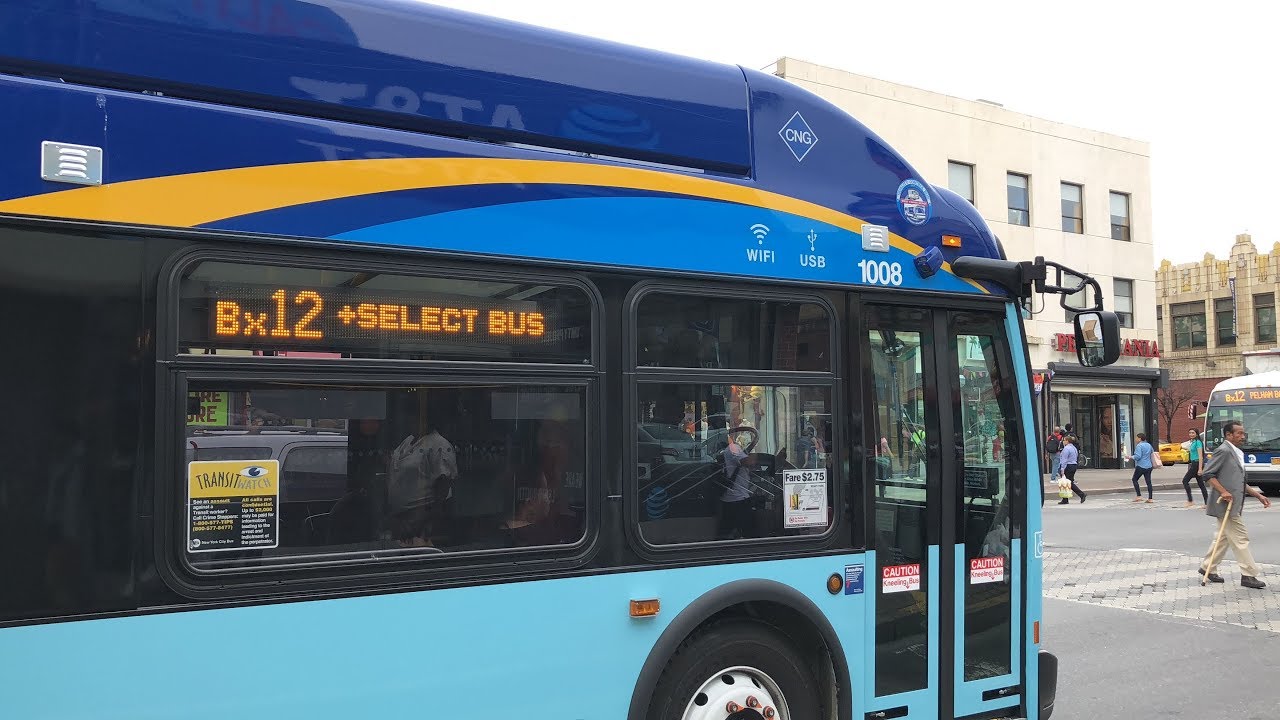 2018 New Flyer XN60 #1008 on the Bx12 Select Bus Service at Fordham ...